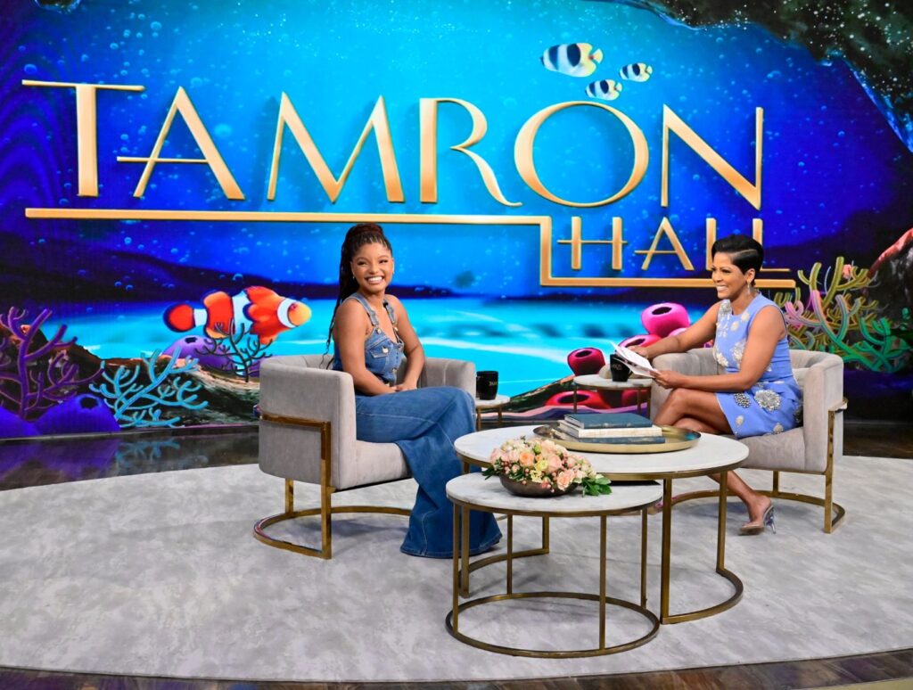 "The Little Mermaid" Star Halle Bailey On Tamron Hall - GoddessCoutureNews